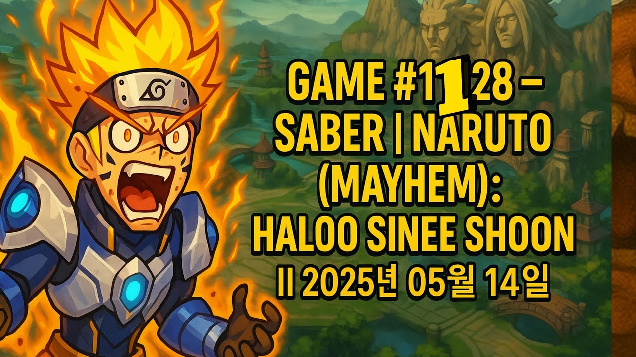 GAME #1128 - SABER | NARUTO (MAYHEM): HALOO SINEE SHOON || 2025년 05월 14 ...