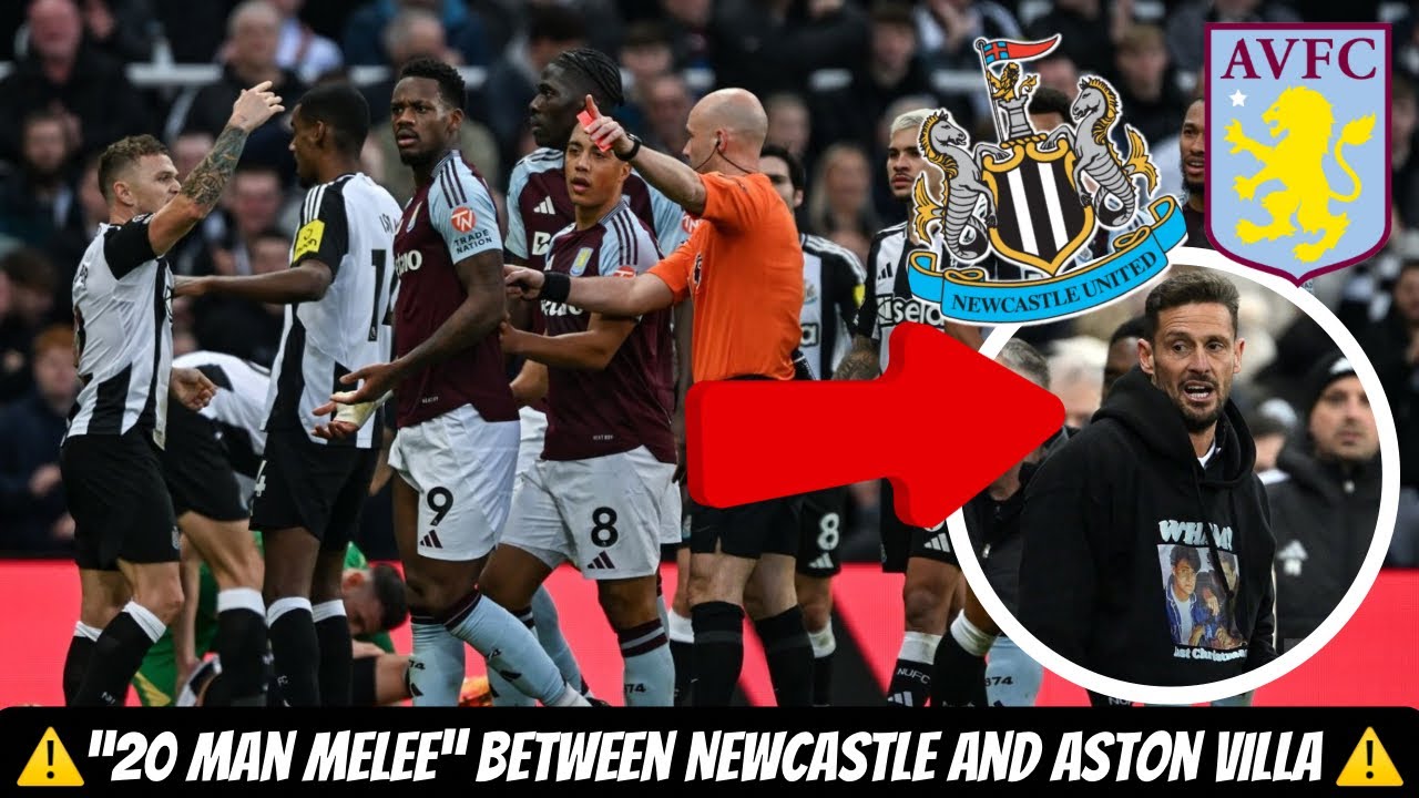 Newcastle United’s behind the scenes TUNNEL RED CARD INCIDENT with ...