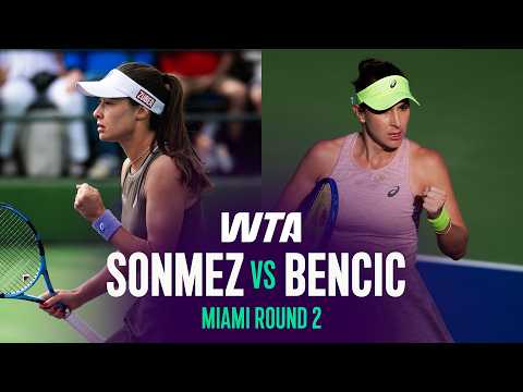 Zeynep Sonmez vs. Belinda Bencic | 2026 Miami Open Round 2 | WTA Match Highlights