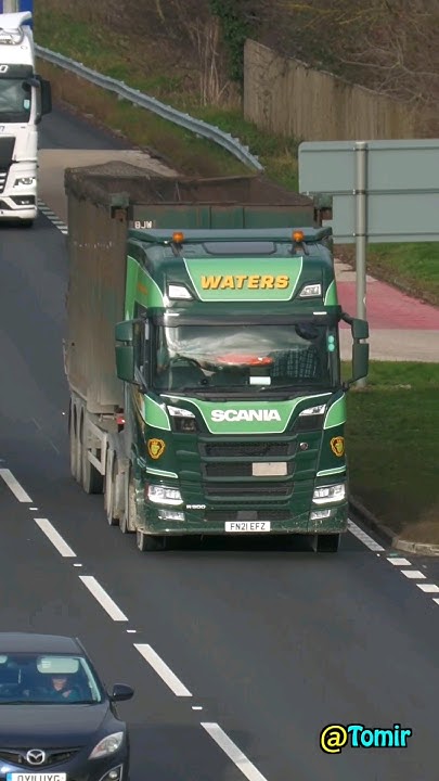 SCANIA R500 - WATERS - A1(M) motorway #truckspotting #tomir - YouTube