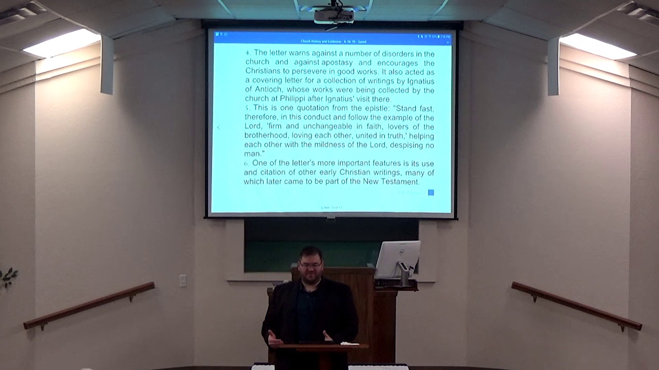 7-10-19 Wed Class - Church "Fathers": Polycarp and Papias - YouTube