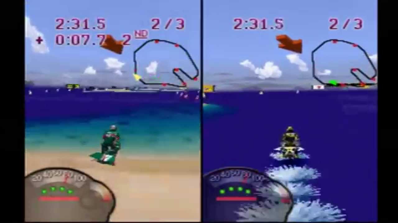 Classic PS1 Game Jet Moto on PS3 Upscaled to HD 1080p - YouTube