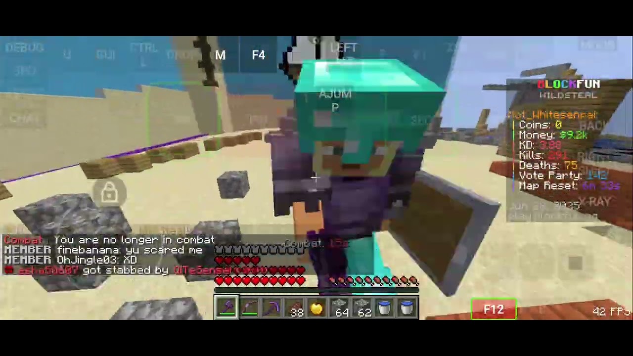 Playing Blockfun in Pojavlauncher Best server - YouTube