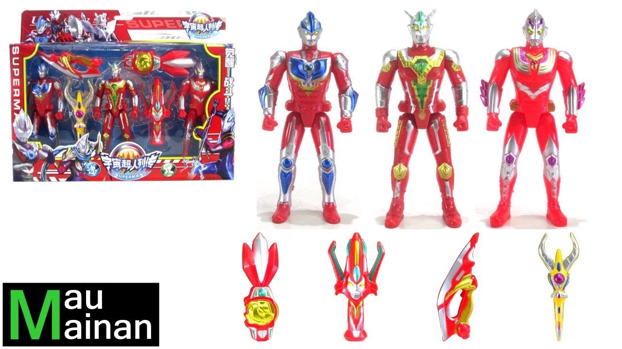 Mainan Figure Utraman Set | Miniatur Senjata Ultraman | Mainan Ultraman ...