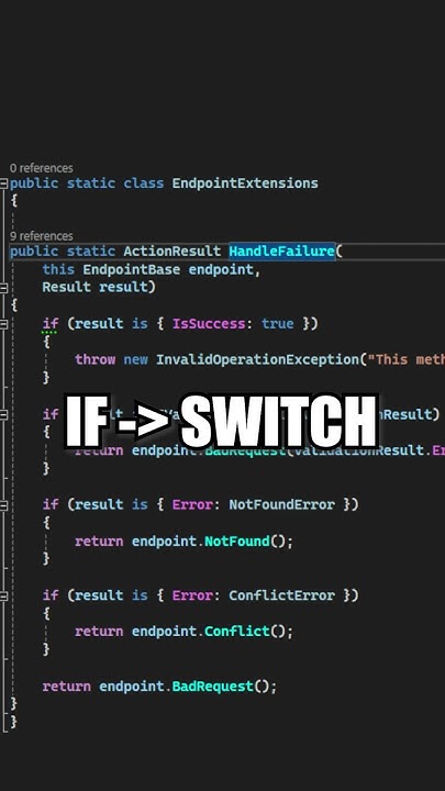 Switch Expressions in C# are awesome - YouTube