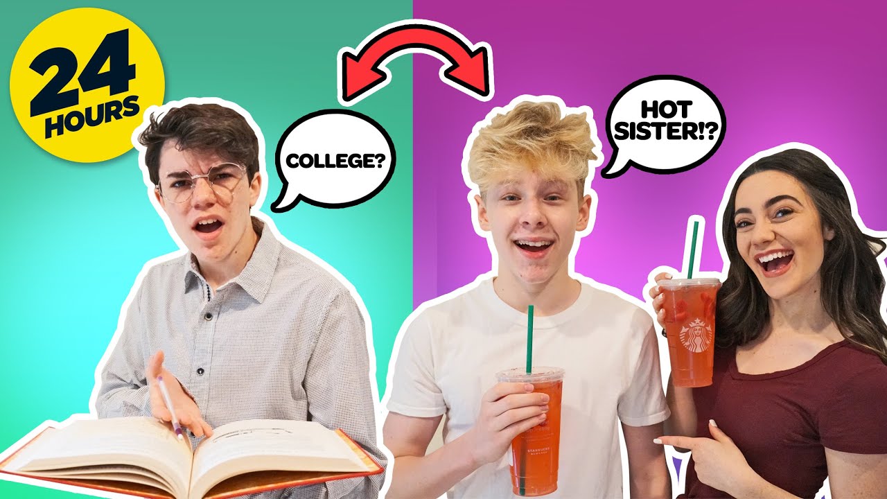 SWITCHING LIVES With My BEST FRIEND For a Day **24 HOUR CHALLENGE**🔄 ...