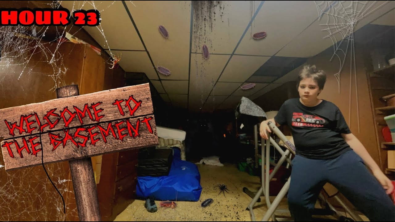 I Spent 24 Hours in My Basement… - YouTube