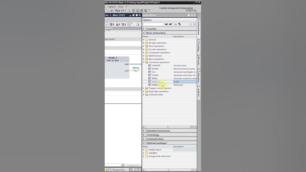 Read And Scale Analog Input In Tia Portal Normx And Scalex Youtube