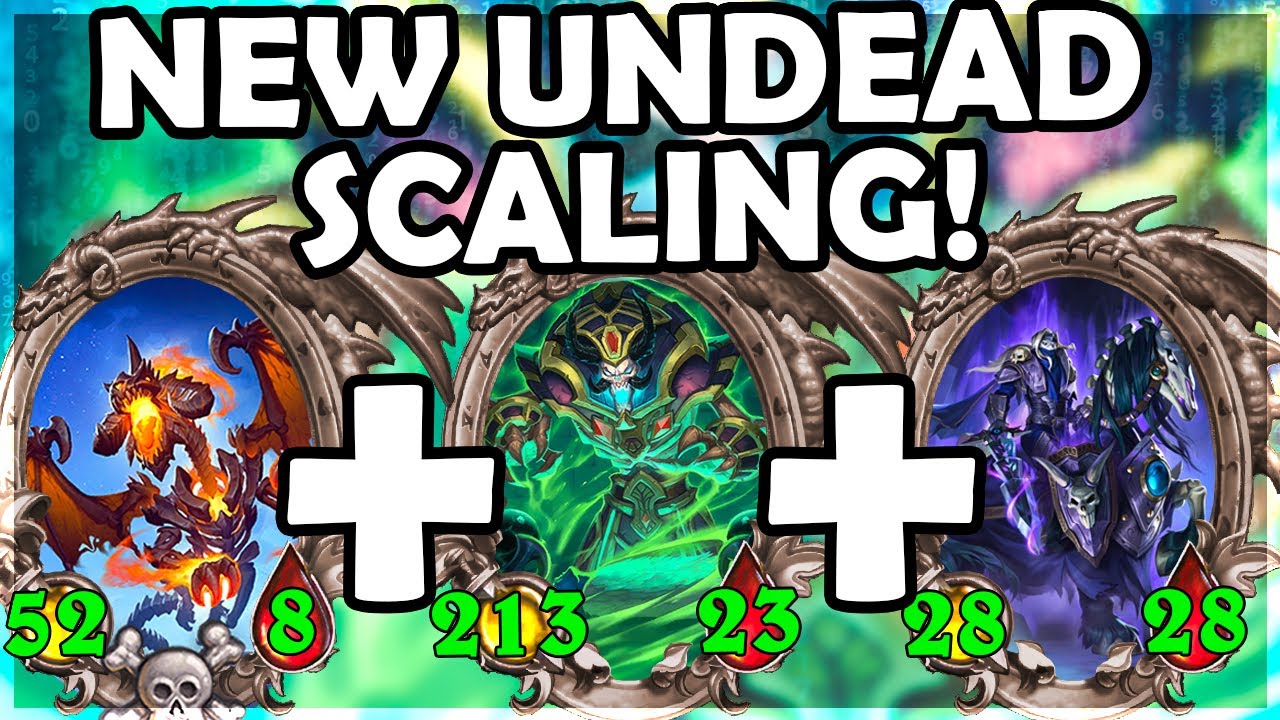 Scaling Undead with the new card! | Hearthstone Battlegrounds - YouTube