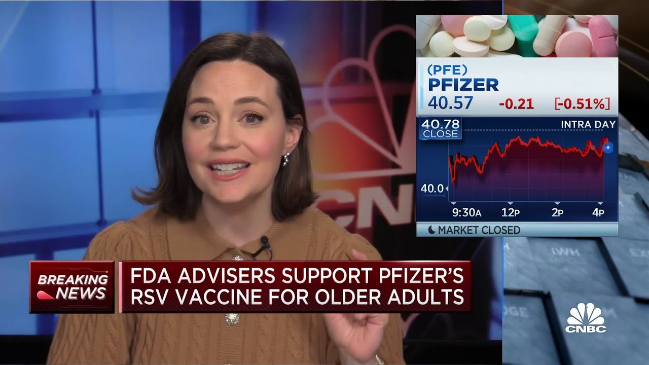 FDA advisers support Pfizer's RSV vaccine for older adults - YouTube