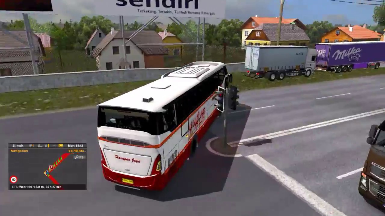 TES DRIVE BUS BARU HARAPAN JAYA LEGACY SR2 XHD - Euro Truck Simulator 2 ...