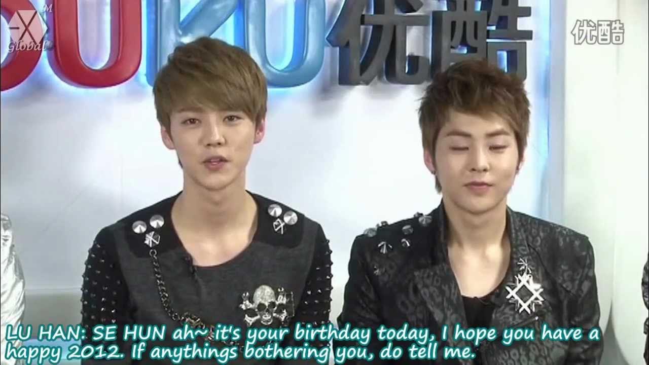 [HD/ENG] 120412 EXO-M Youku Live Chat 忧酷名人专访 - YouTube