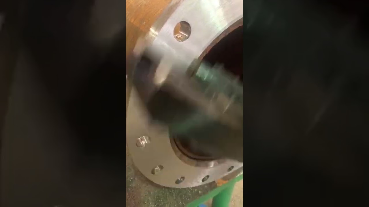 FC610 pneumatic flange facer - YouTube