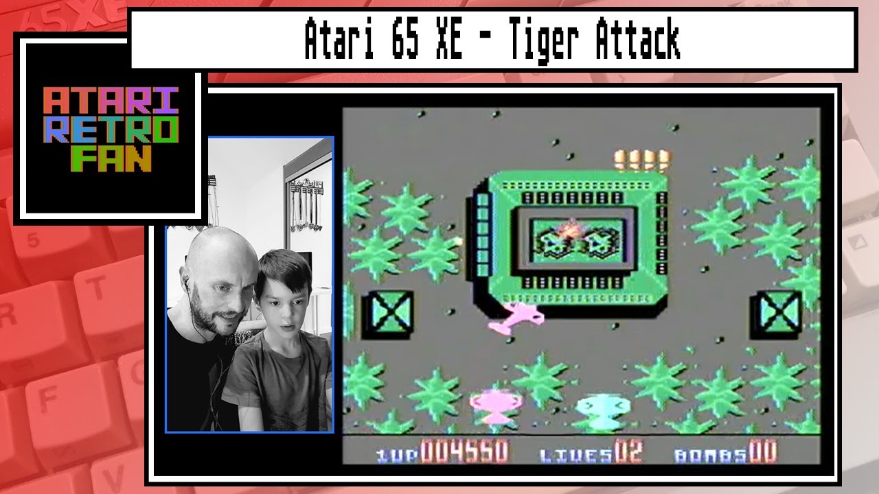 Atari XL/XE Tiger Attack z synem - YouTube