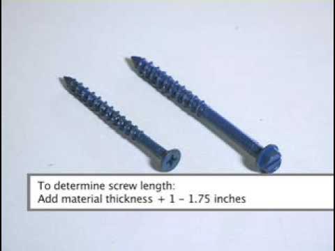 How To Use Tapcon Concrete Screws - YouTube
