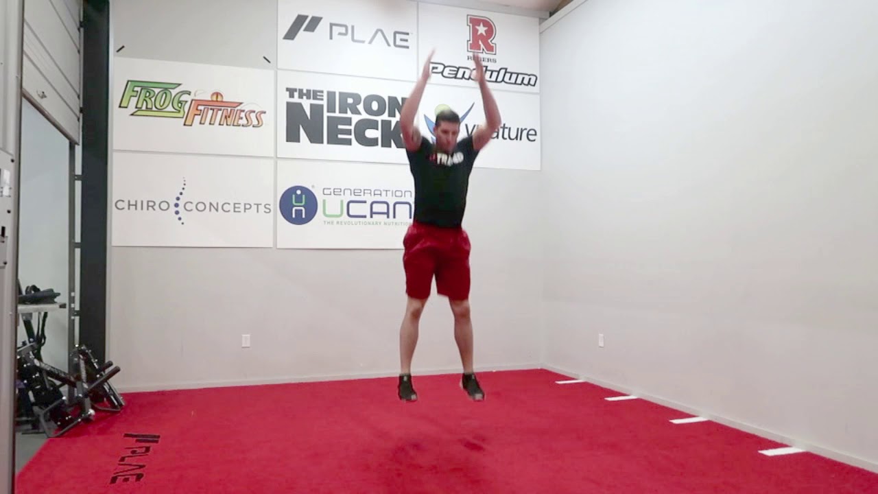 1/2 Kneeling 90 Degree Rotational Jump + Vertical Jump - YouTube