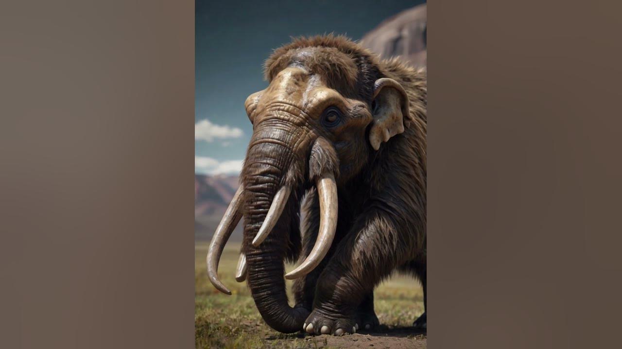 AI designed a small Tiny mammoth Baby #babyanimal #cute #babymammoth - YouTube