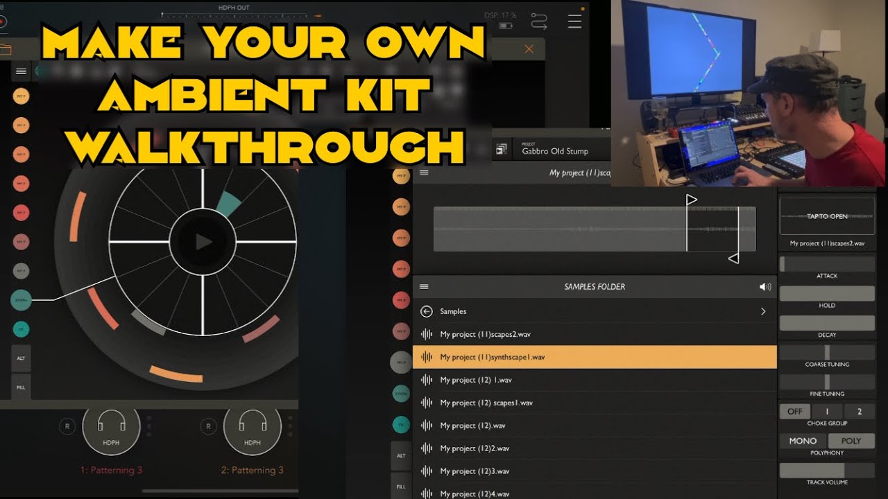 sampling walkthrough in patterning 3 for my ambient kit - YouTube