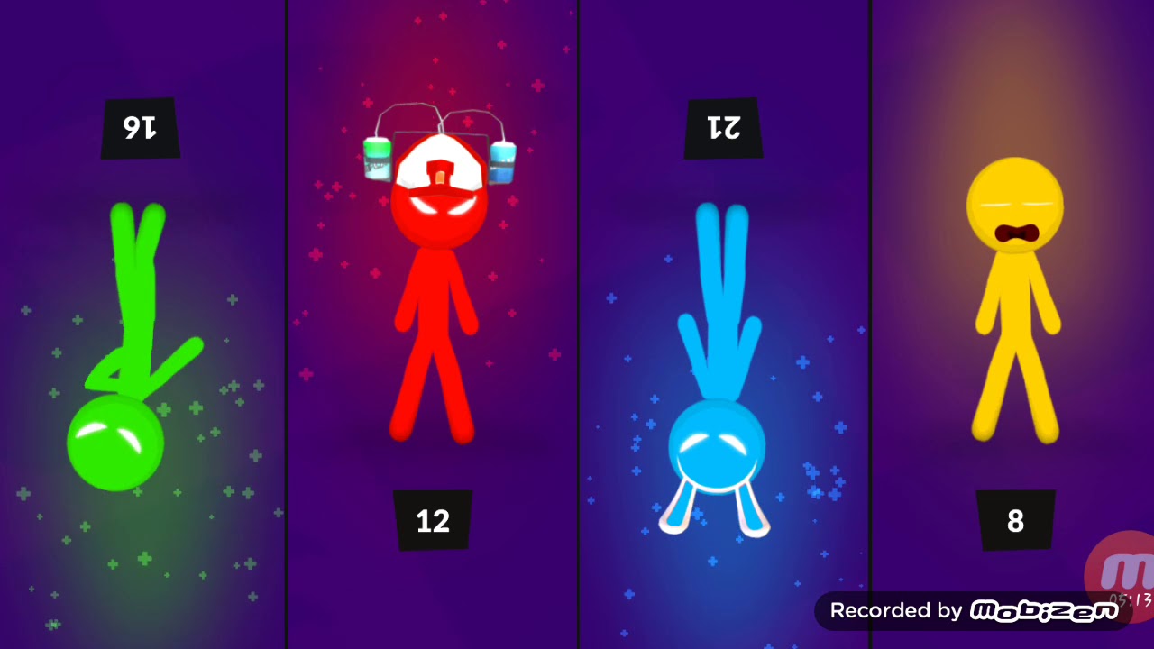 Stickman 4 player - YouTube