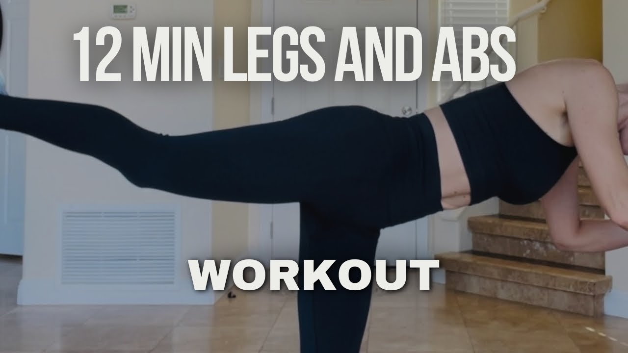 12 min legs and abs exercises - at home no equipment Series 42 ...
