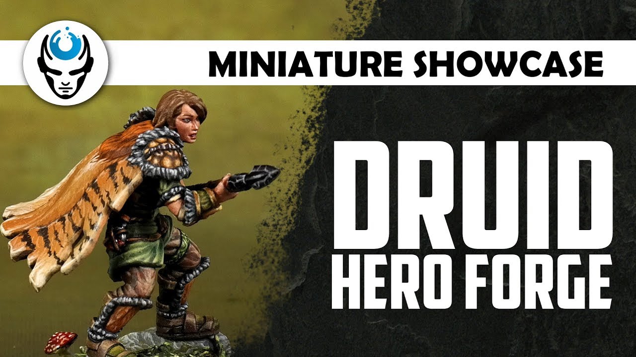 DRUID - HERO FORGE - LVL 5 MINIATURE SHOWCASE 4K - YouTube