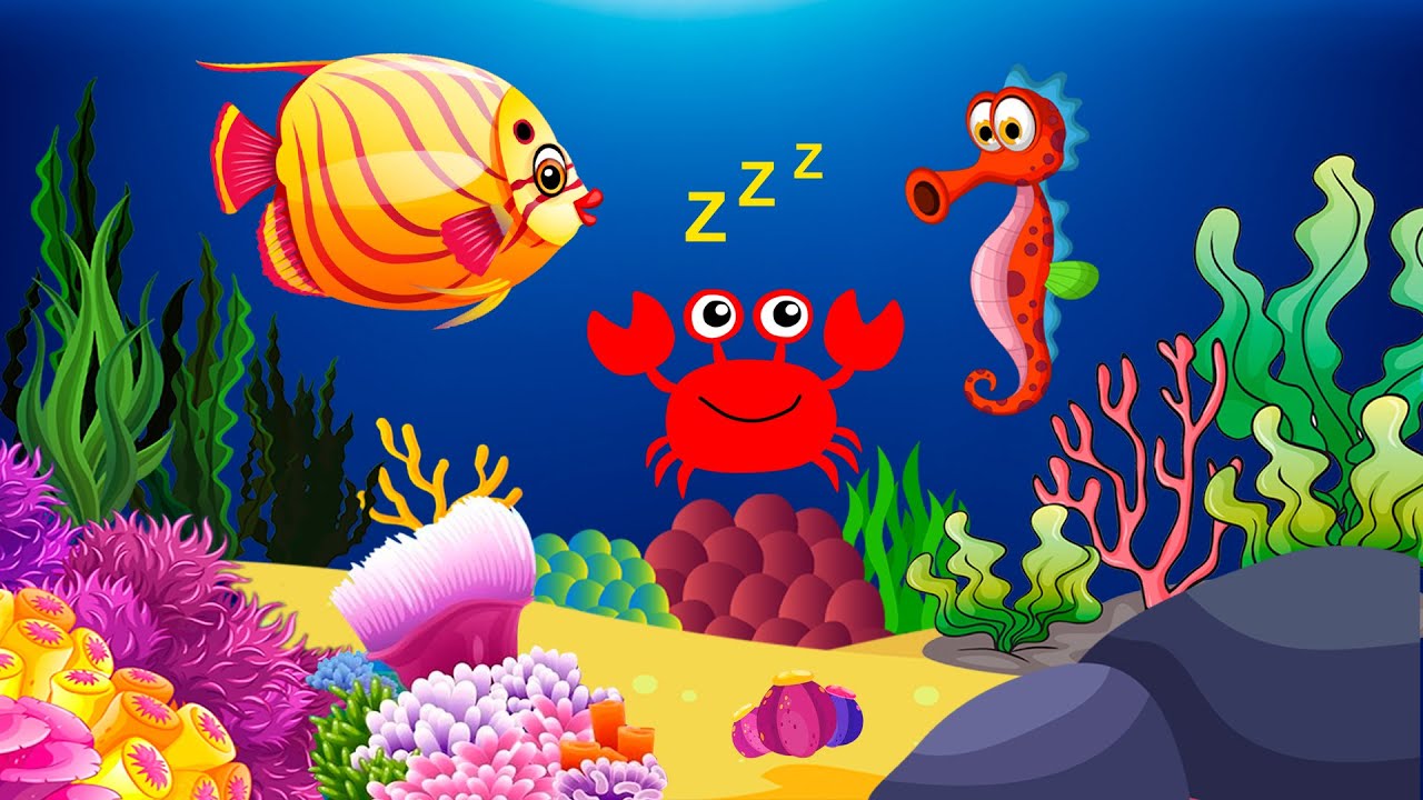 2 hours Bedtime Lullabies and Calming Undersea Animation Baby Lullaby ...