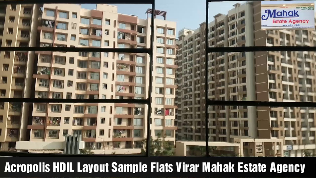 Acropolis HDIL Layout Sample Flats Virar Mahak Estate Agency - YouTube