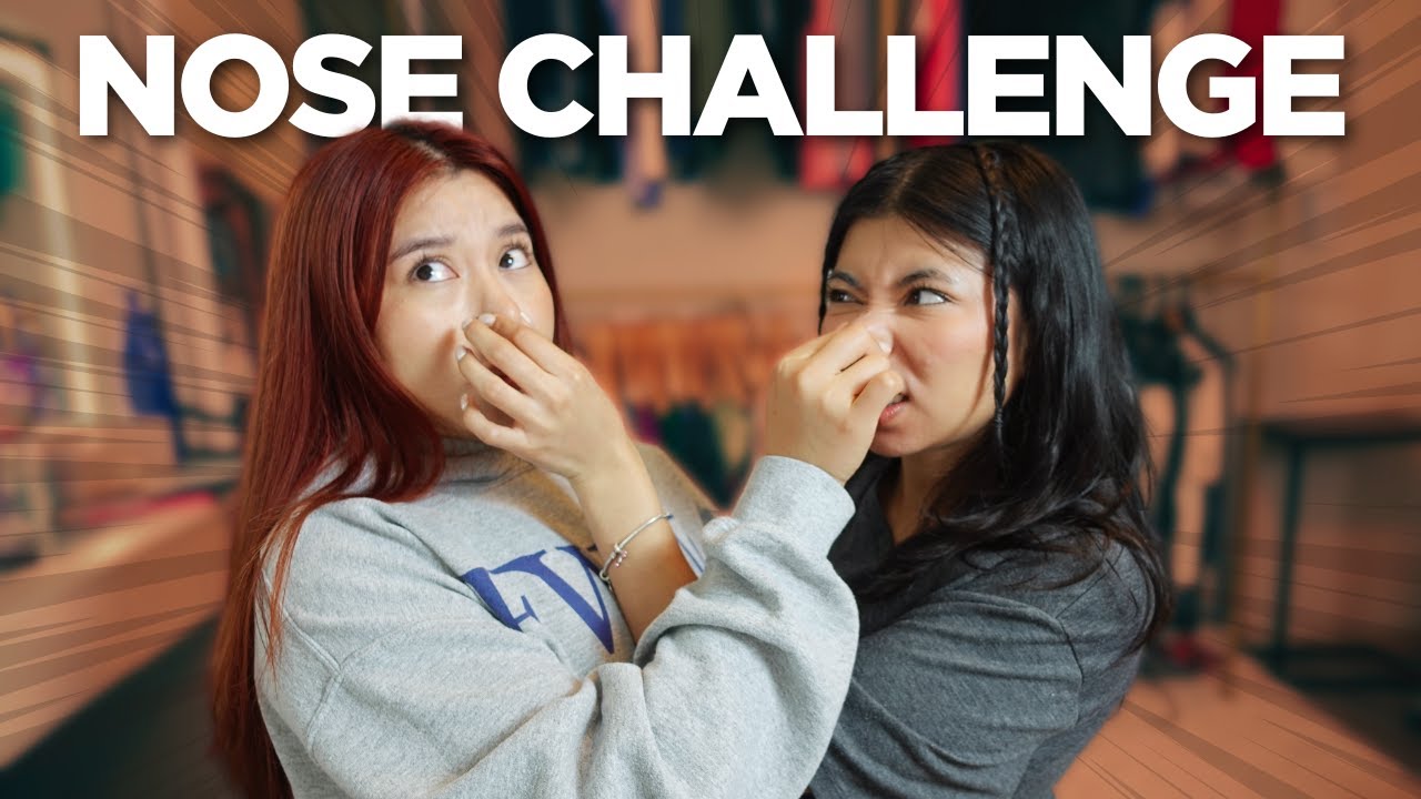 8-Minute Nose Challenge with My Sister – Subscriber Q&A! - who wins ...