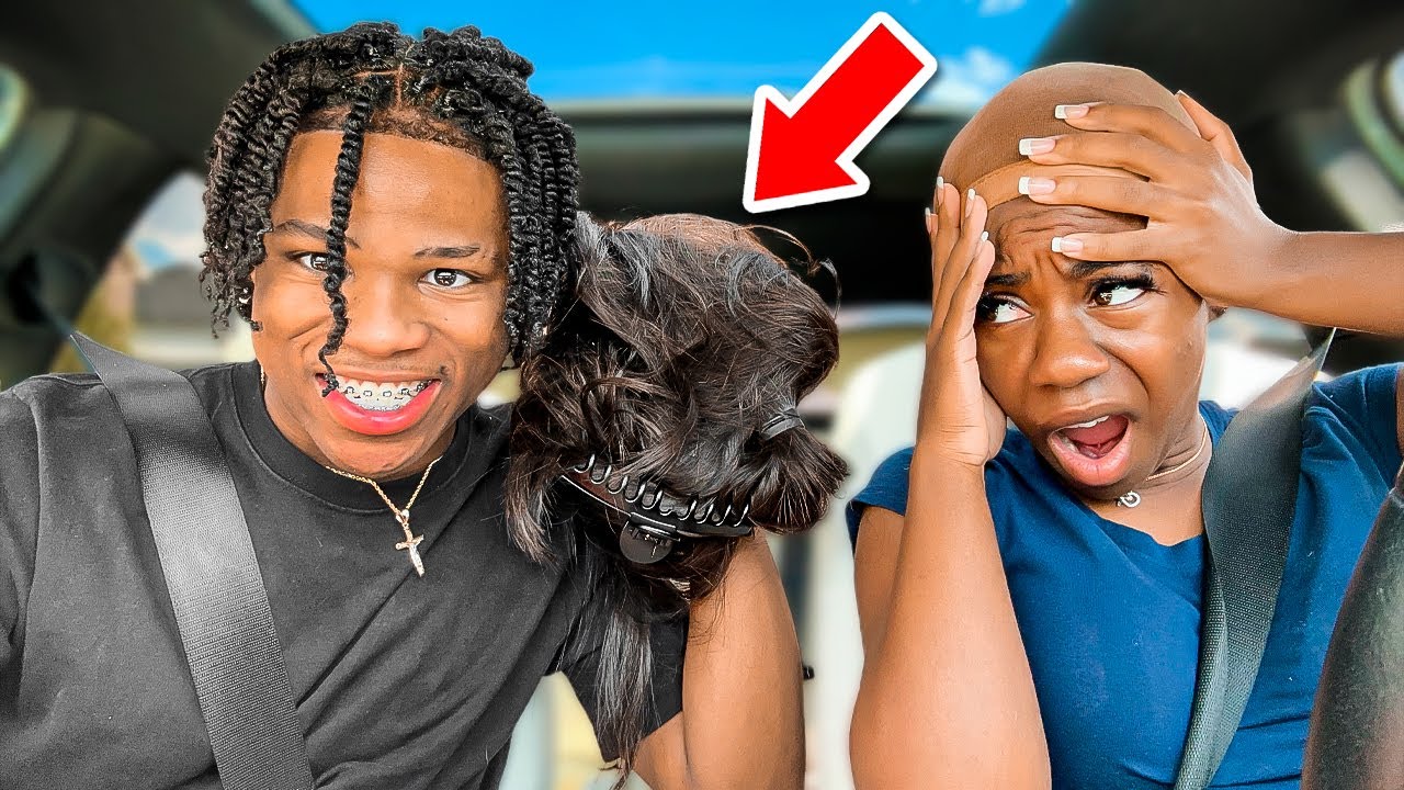 STARTING AN ARGUMENT WITH MY GIRLFRIEND THEN SNATCHING HER WIG OFF ...