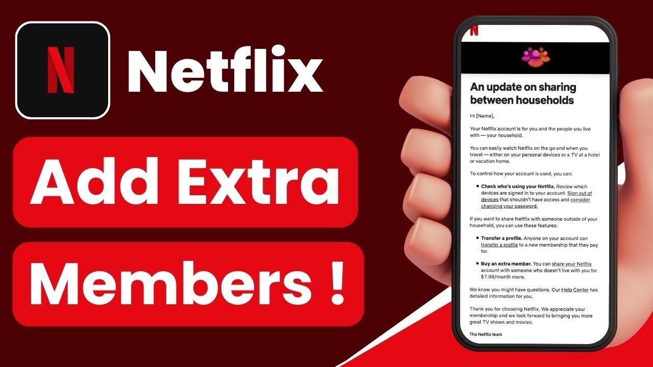 How to Add Extra Member on Netflix - YouTube