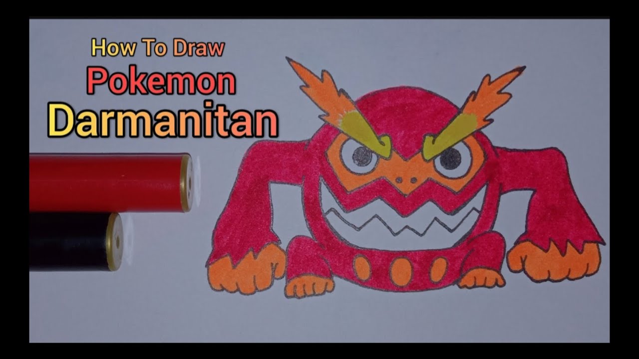 How To Draw Pokemon / Darmanitan - YouTube