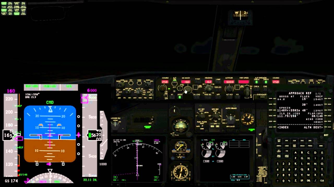 iFly 737-800 approach and autoland at KPHX - YouTube