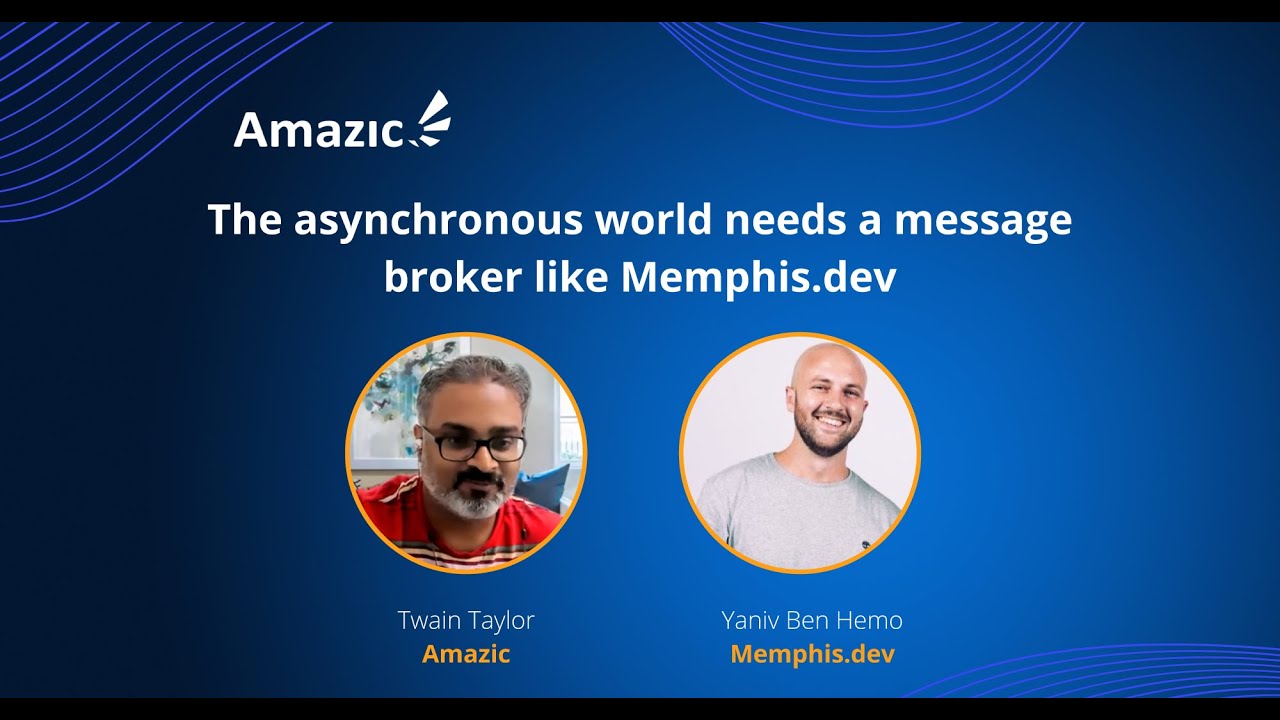 The asynchronous world needs a message broker like Memphis dev - YouTube
