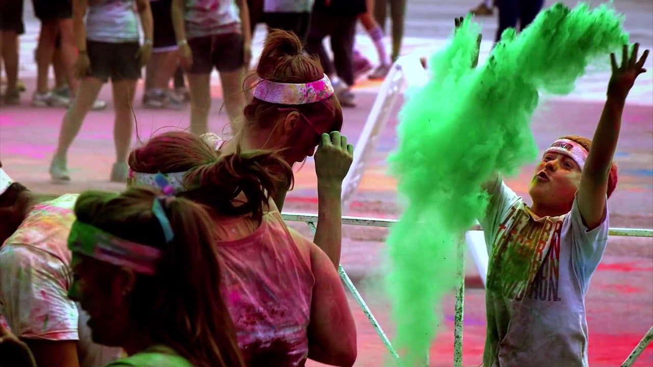 Monroe PTA Community Color Run - YouTube