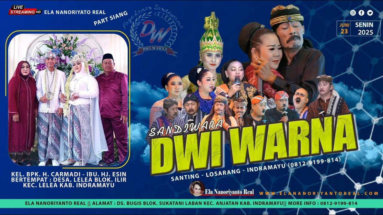 LIVE STREAMING MALAM | SANDIWARA YANG PERKASA "DWI WARNA" | LELEA ...
