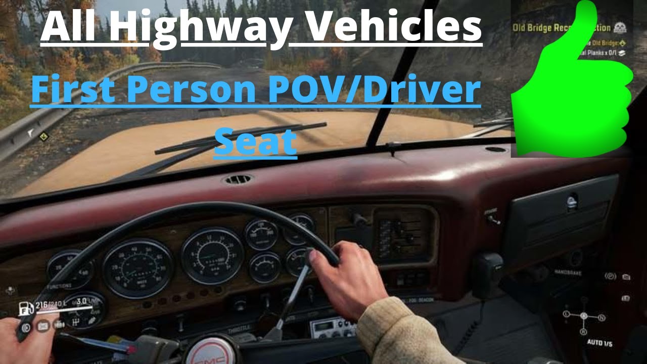 SnowRunner - All Highway Vehicles First Person POV Driver Seat Views ...