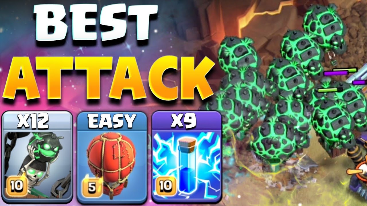 New Lava Loon With Zap Spell Attack Strategy !! Th15 Best War, Push ...