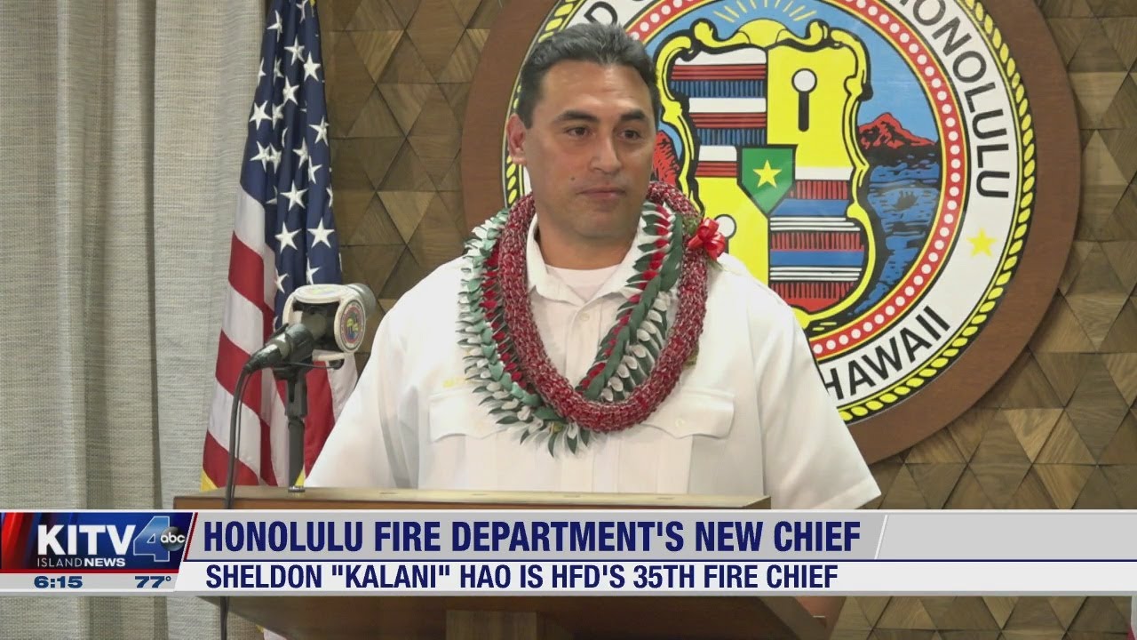 Sheldon 'Kalani' Hao named Honolulu Fire Department's new chief - YouTube