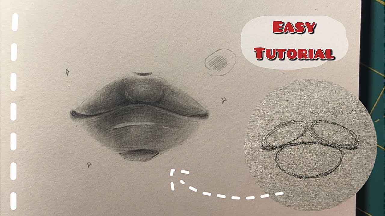 How to draw lips _ step by step for beginners - YouTube
