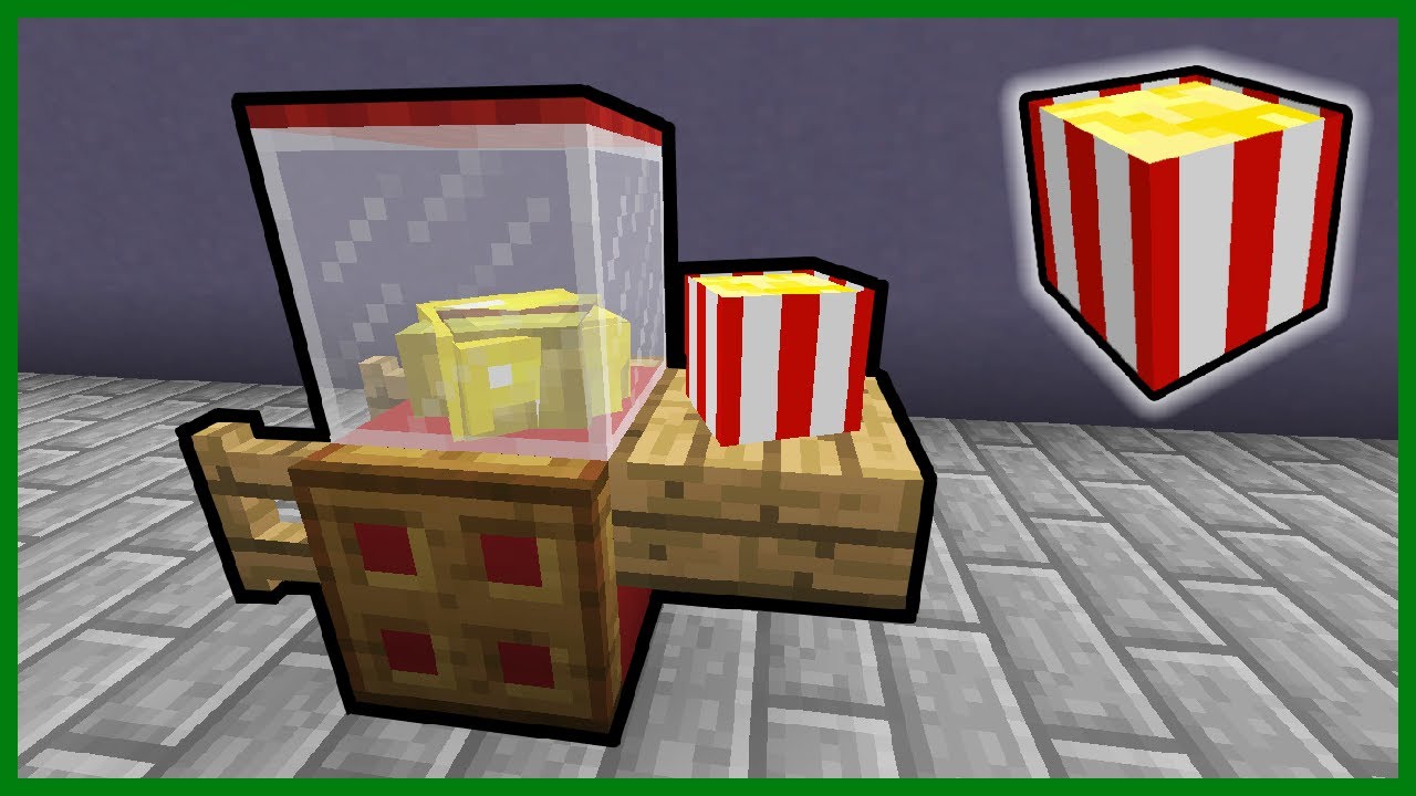MINECRAFT - COME FARE UNA MACCHINA POPCORN - YouTube