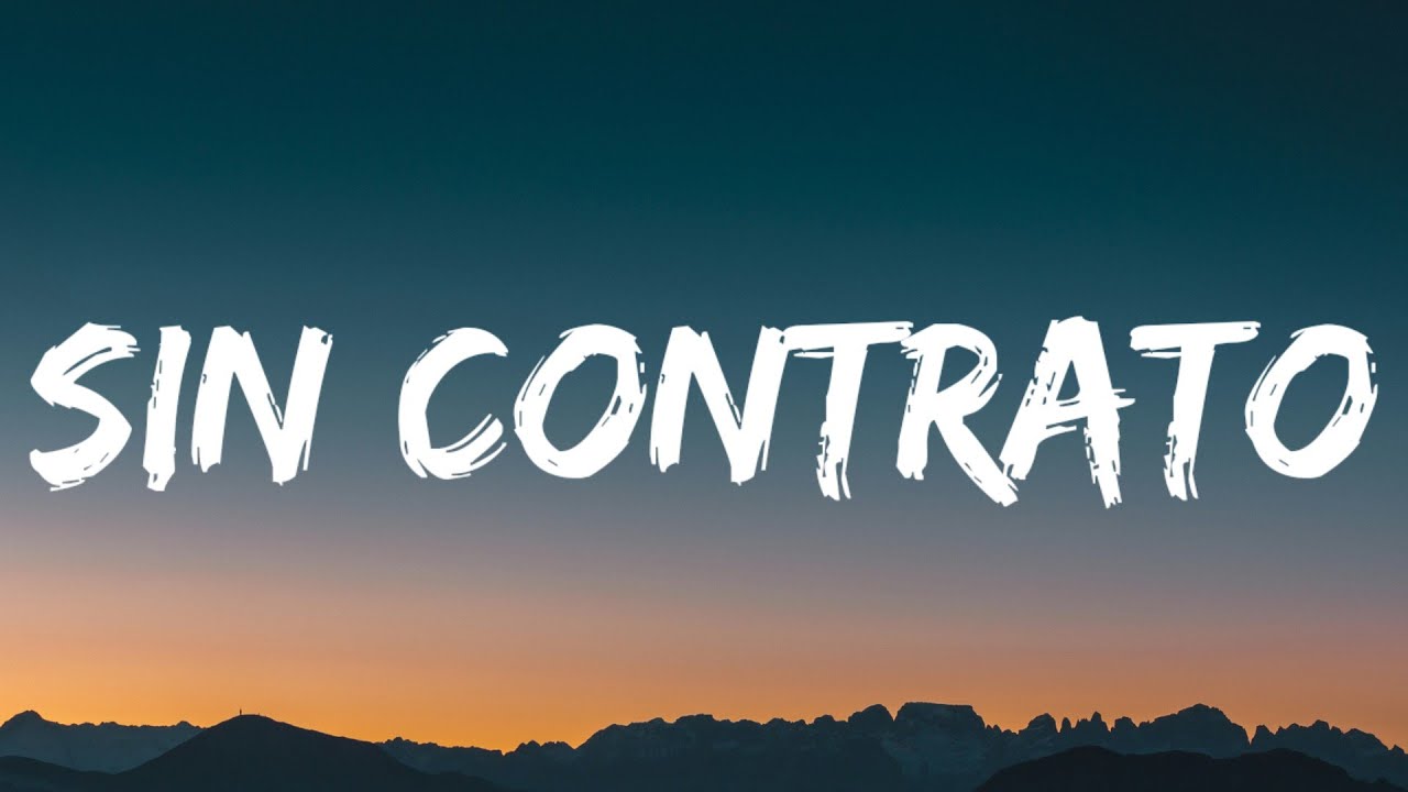 Maluma - Sin Contrato (Letra/Lyrics) - YouTube