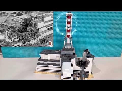 LEGO Chernobyl reactor #4 RBMK reactor in Ukraine. Meltdown disaster, Custom build - YouTube