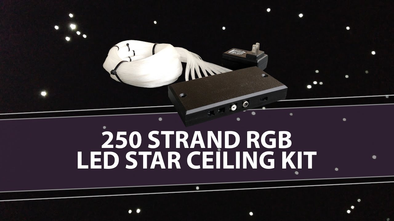 250 Strand RGB LED Star Ceiling Kit - YouTube