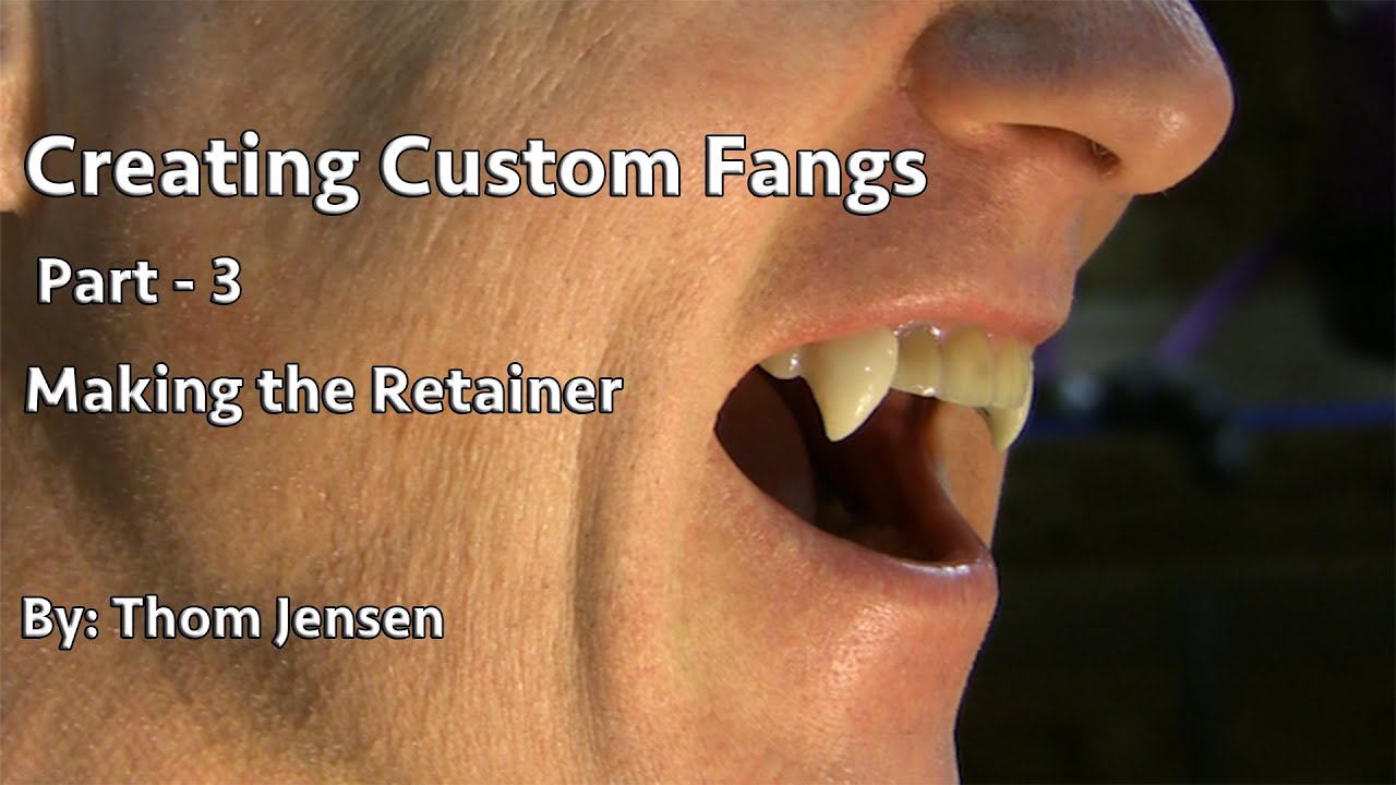How to Make Custom Fangs - Part 3 (Making a Retainer) - YouTube
