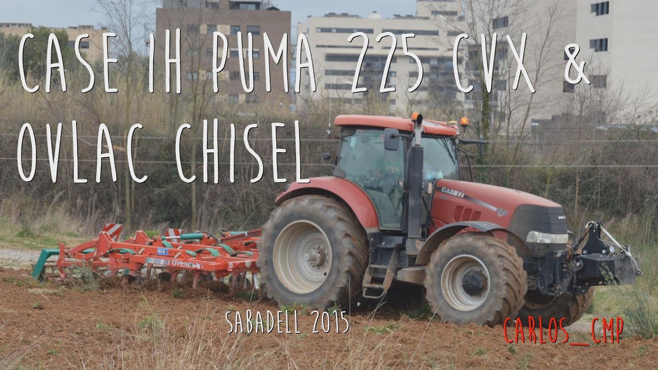 CASE IH PUMA 225 CVX & OVLAC CHISEL - YouTube