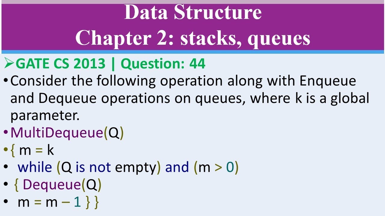 GATE CS 2013 | Q 44: Consider the following operation along with ... GATE CS 2013 | Q 44: Consider the following operation along with ...