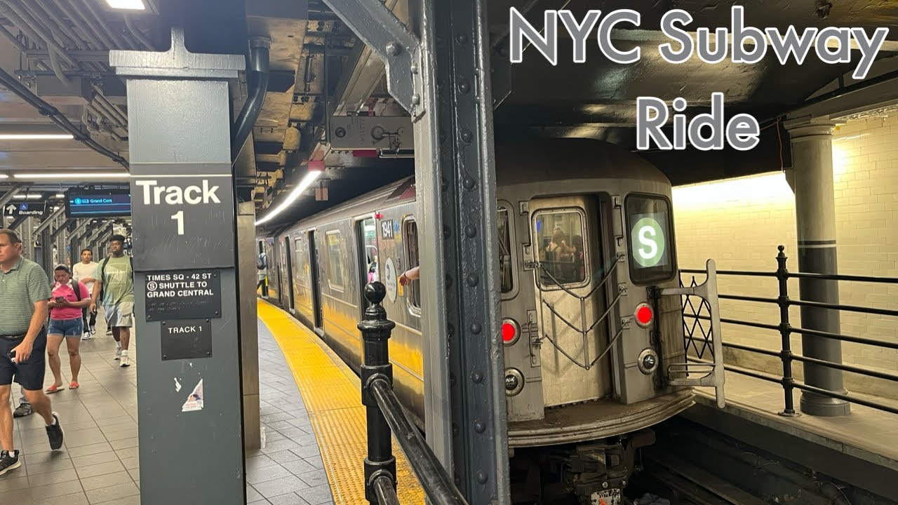 MTA NYC Subway Train Ride on the 42nd Street Shuttle 6/25/2024 - YouTube