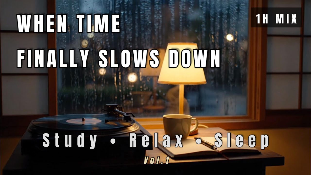 Calm Rainy Lofi Jazzhop | When Time Finally Slows Down | Study • Relax ...