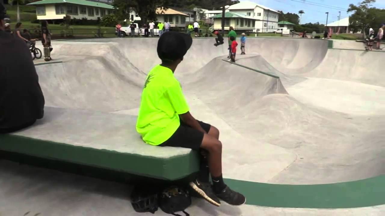 Honokaa Skate Park Opens - YouTube