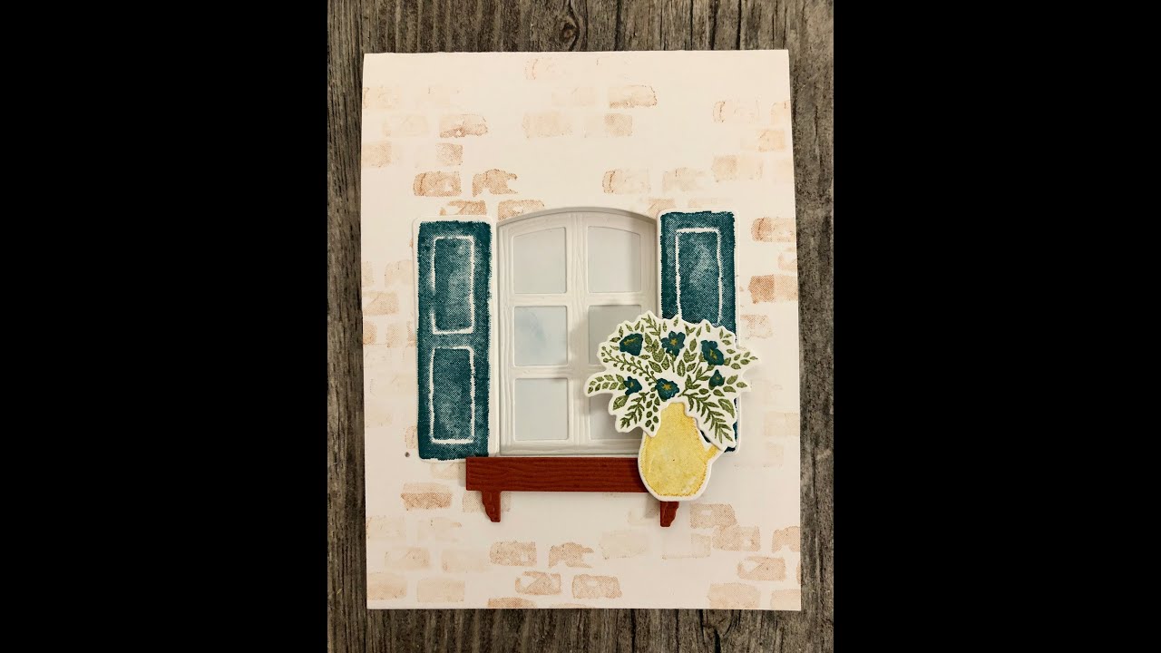 Stampin' Up! Welcoming Window stamp set and Window Flower Box Dies ...